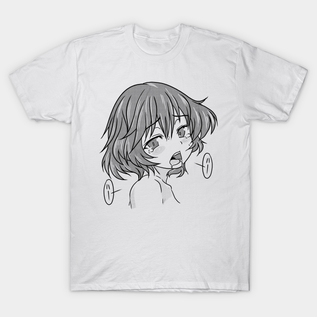 Ecchi Hentai Otaku Girl Waifu Ahegao Pleasure Face Ahegao Face T